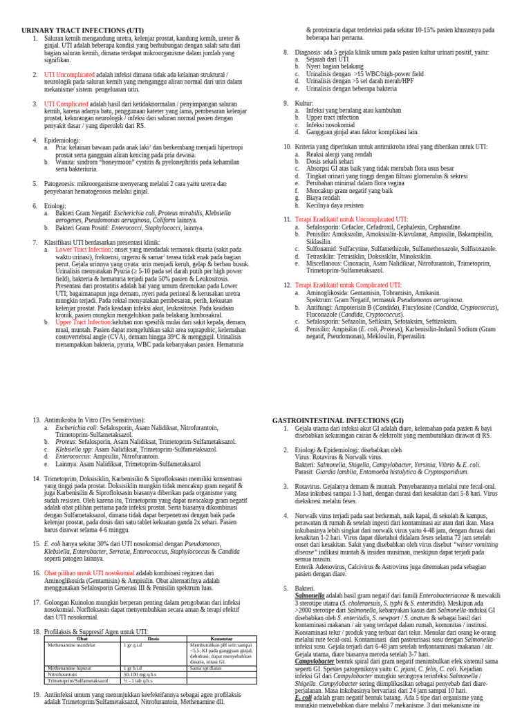 RANGKUMAN UAS F. Terapi | PDF