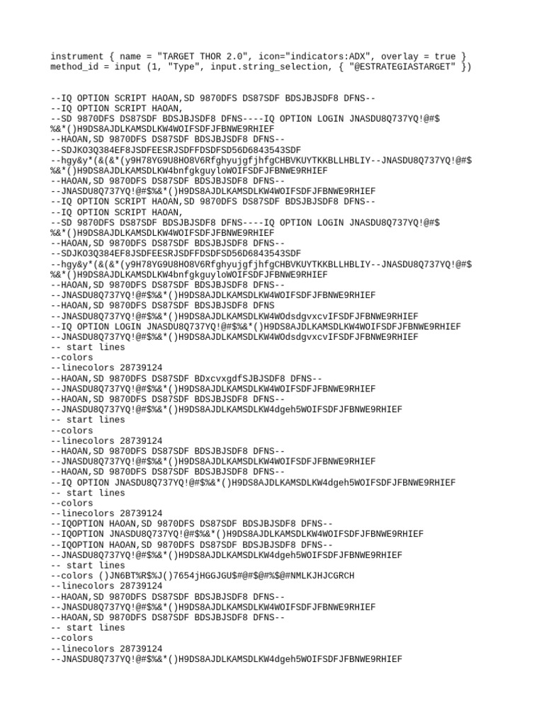 Script Thor 2.0 18-01-25 | PDF