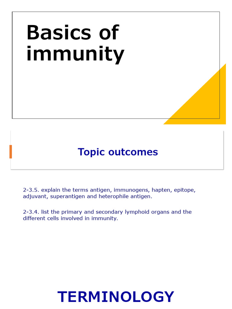 Basics of immunity-Pathology updated 2024 | PDF | Immune System ...