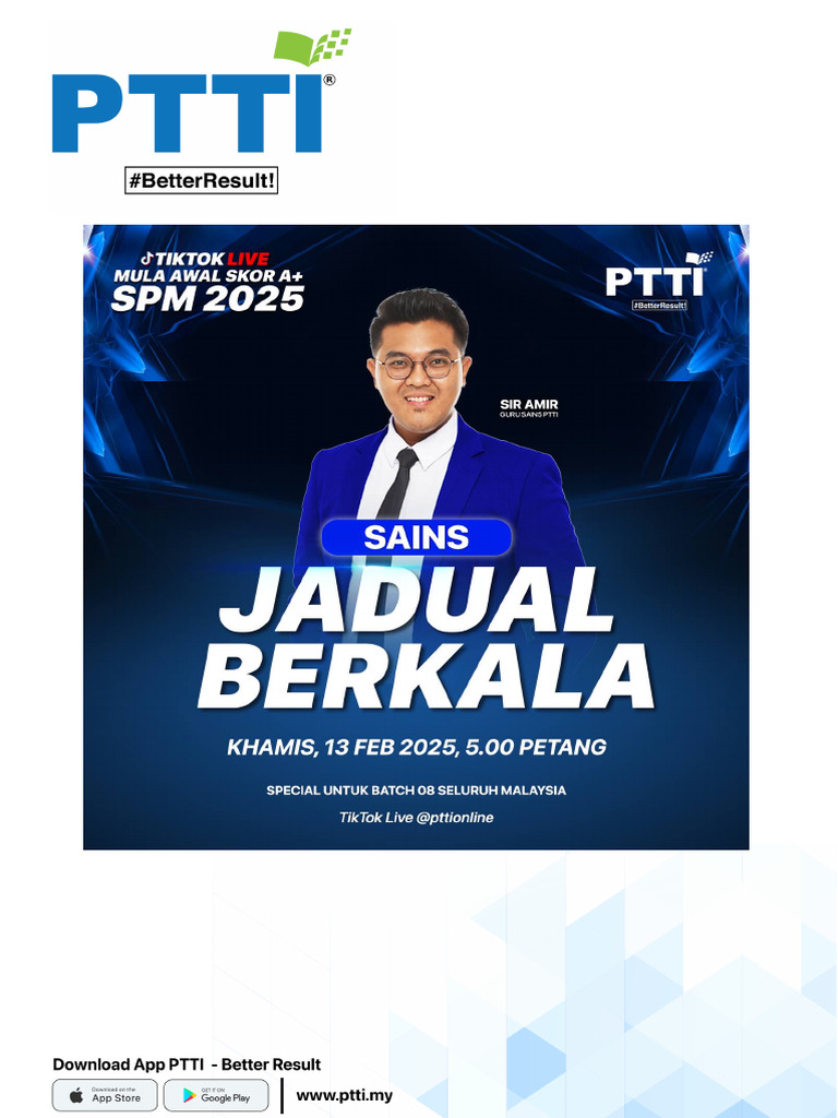 Mula Awal TikTok Sains Jadual Berkala | PDF