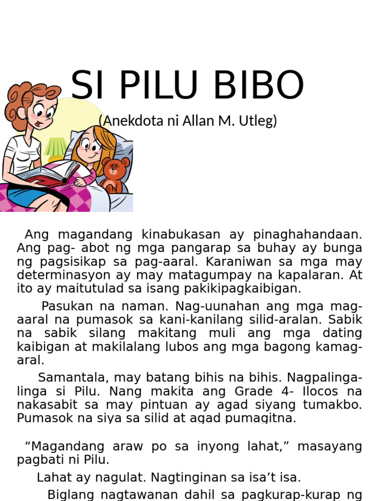 (Anekdota) Si Pilu Bibo | PDF