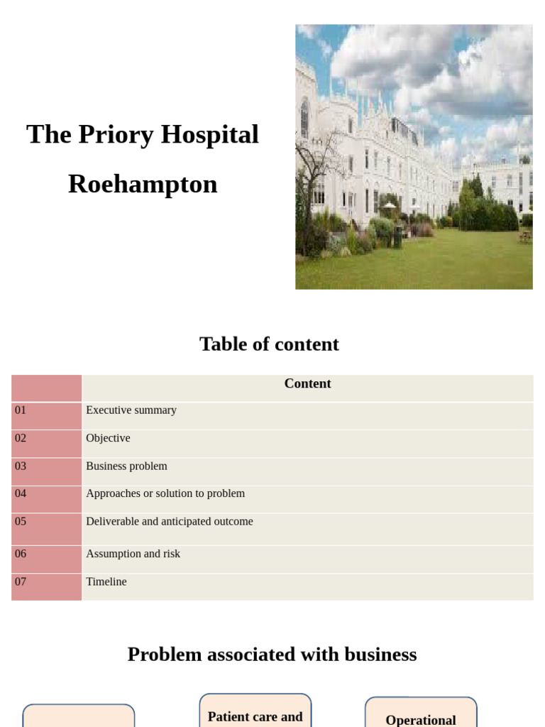 The Priory Hospital | PDF | Employee Retention | Patient
