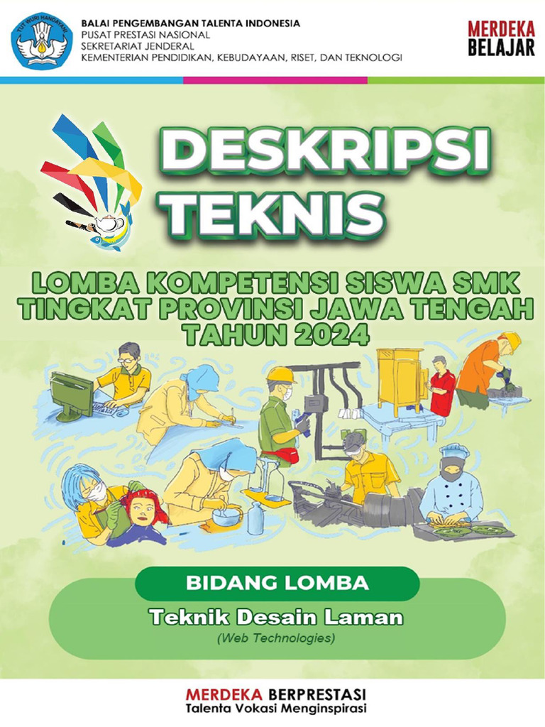 Deskripsi Teknis Web Technologies LKS SMK Tahun 2024 | PDF