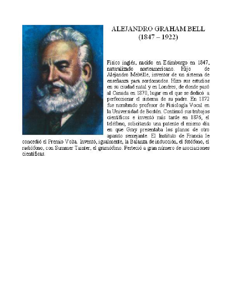 ALEJANDRO GRAHAM BELL | PDF