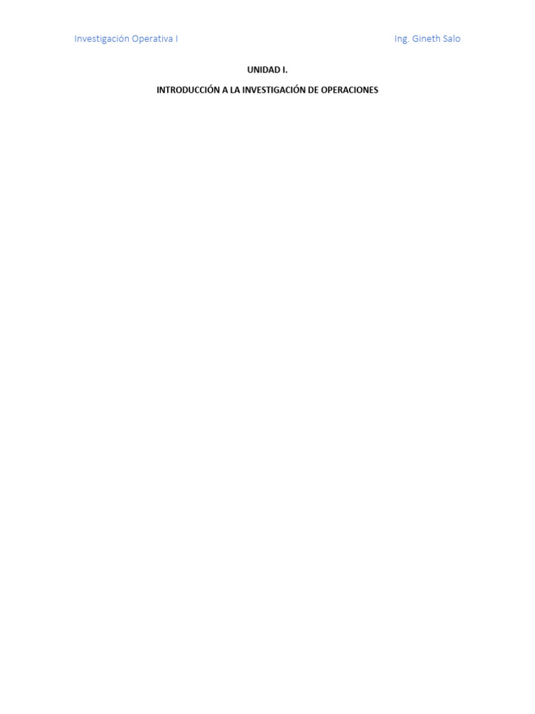 Introducción a Investigación Operativa | PDF | La investigación de operaciones | Programación lineal