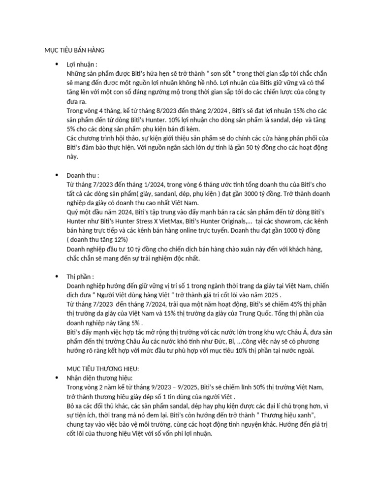 Mục Tiêu Mar Bitis | PDF