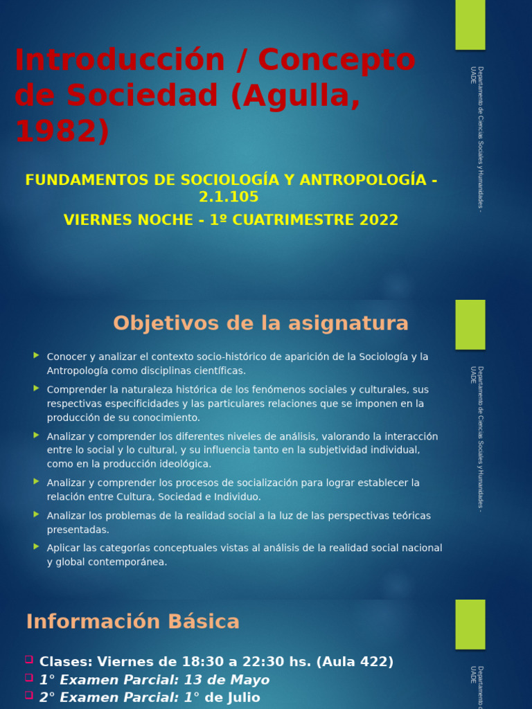 SOCIO 1 CLASE Agulla VIE NOCHE 1 C 2022 | PDF | Feudalismo | Sociología