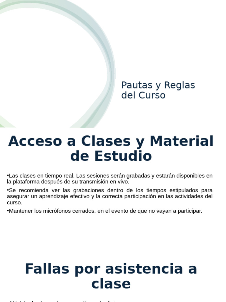 Reglas Clases | PDF