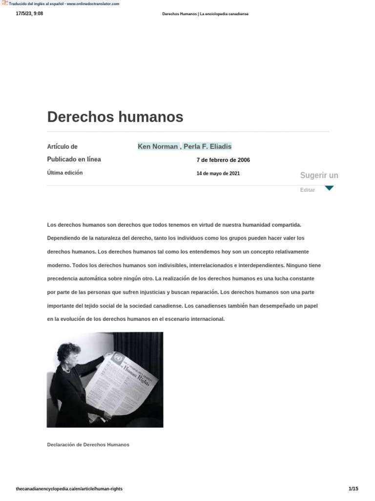 Human Rights - The Canadian Encyclopedia - Compressed (1) .En - Es (2 ...