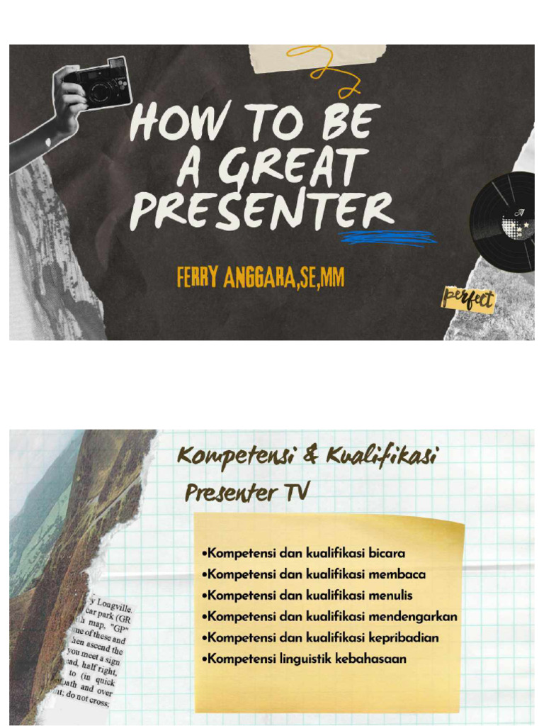 Acara 3 - How To Be A Great Presenter | PDF