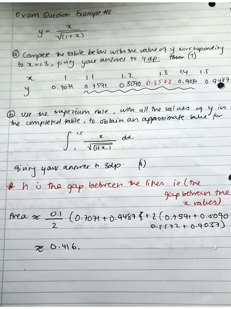 Trapezium Rule | PDF