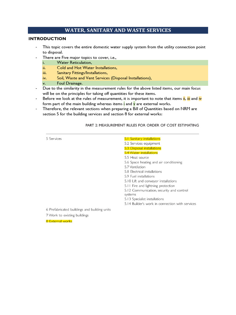 Water, Sanitary and Waste Services For Buildings | PDF | Toilet | Bathroom