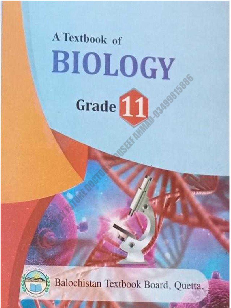 Balochistan 11 Biology Quetta Board Class PDF Text Book New Edition | PDF