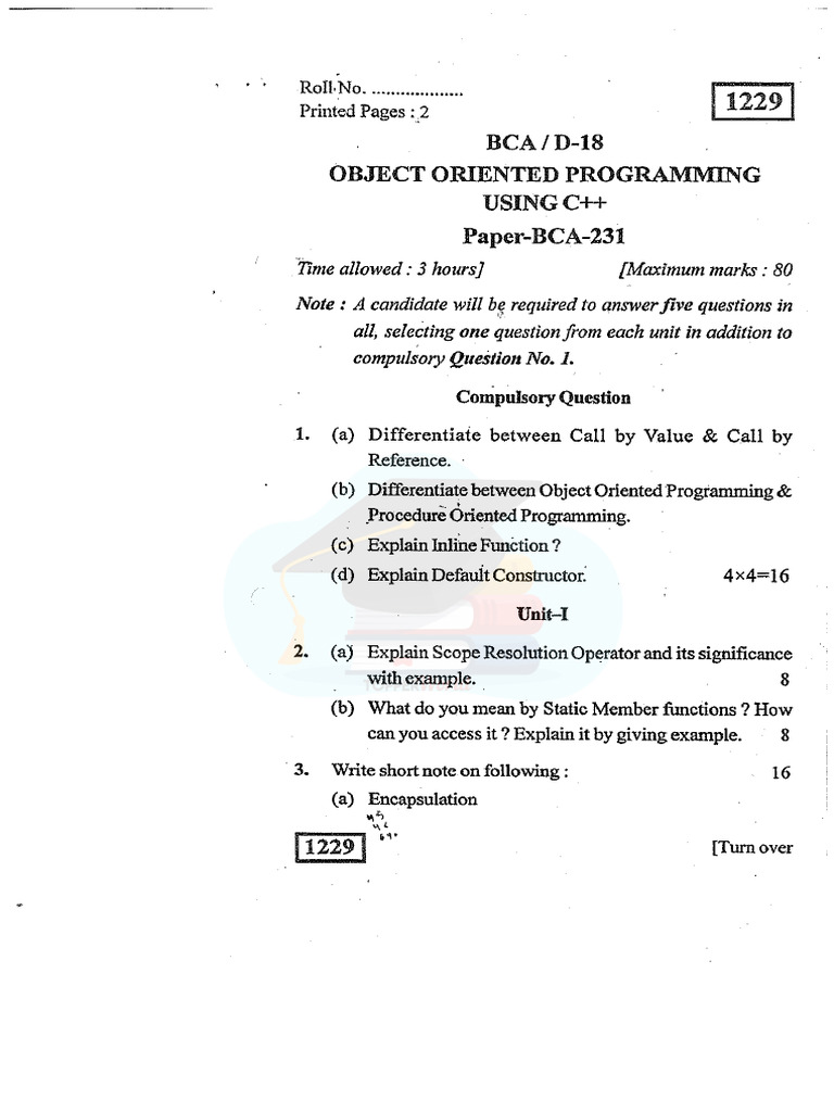 Oops 2018 1 | PDF