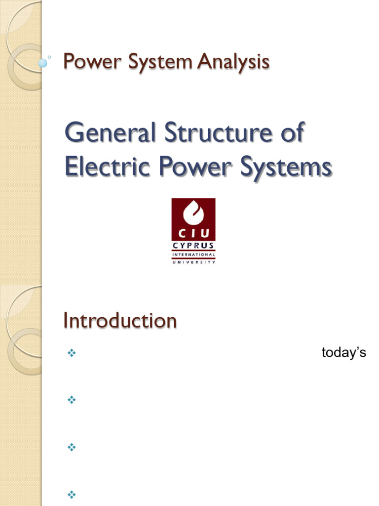 Lecture 1-Power System Components | PDF | Electric Power Transmission ...