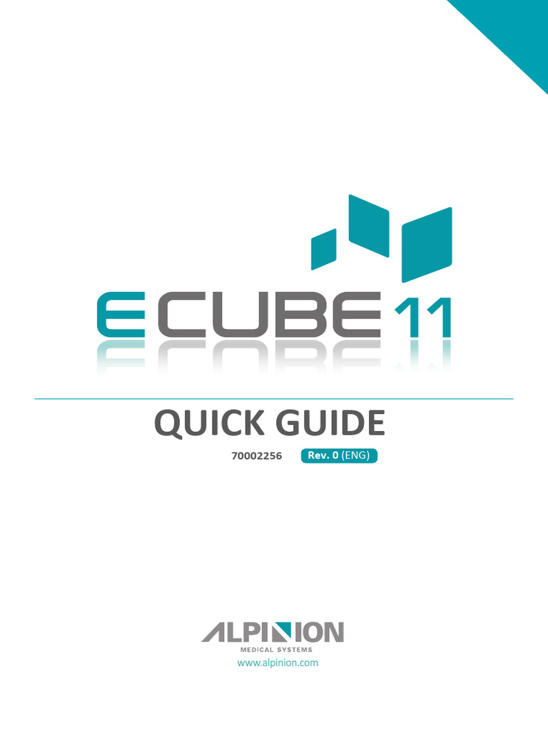 Rev.0 E CUBE 11 - QG - ENG | PDF | Medical Ultrasound | Computer Keyboard