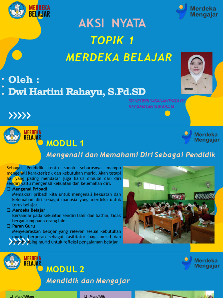 Aksi Nyata Modul Merdeka Belajar - Dwi Hartini Rahayu | PDF