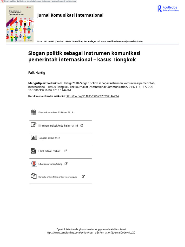 Political slogans as instruments of international government ...
