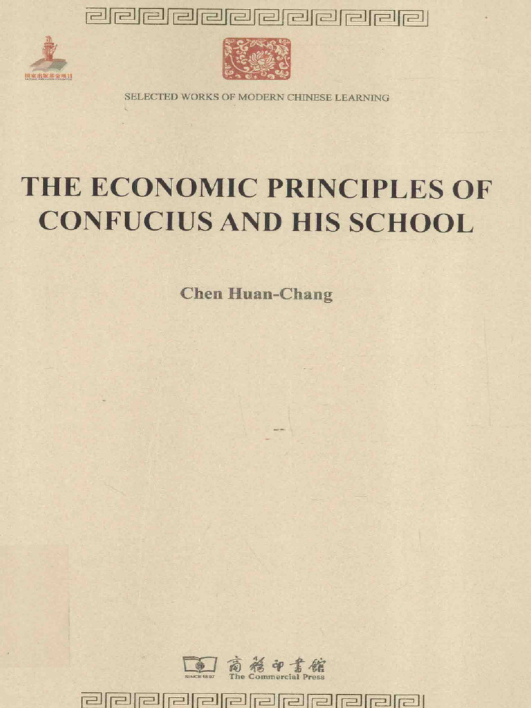 The Economic Principles of Confucius and His School（孔门理财学） (Chen Huan ...