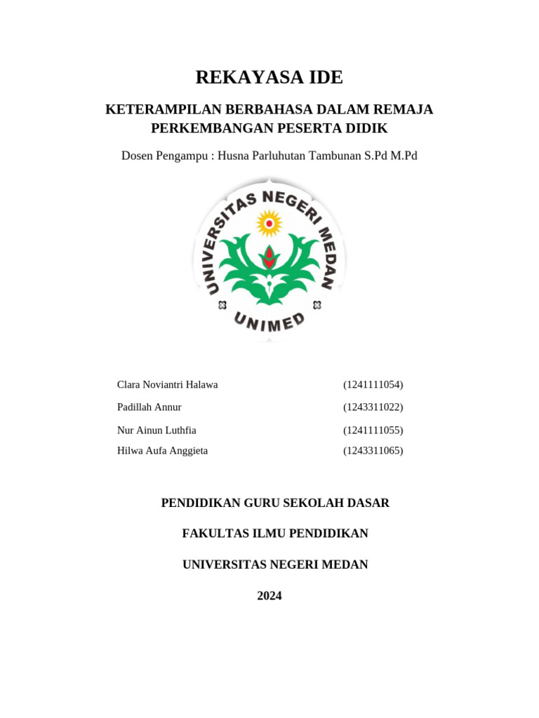 REKAYASA IDE PERKEMBANGAN PESERTA DIDIK | PDF