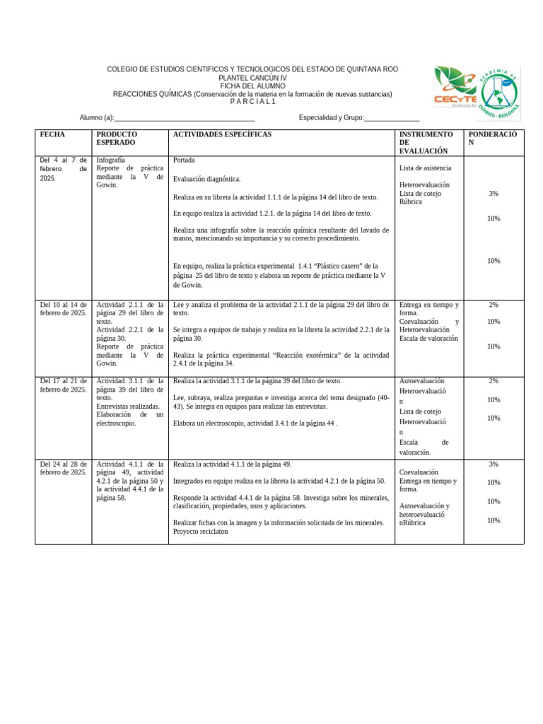Ficha de Tareas p1 Rq | PDF