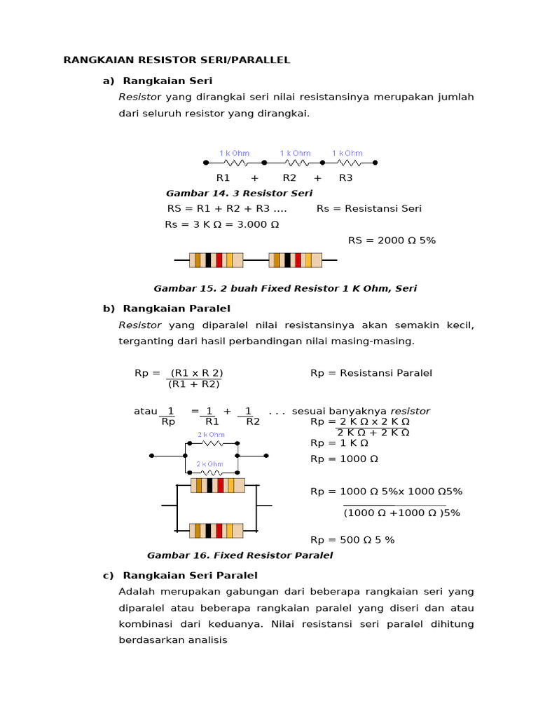 Rangkaian Resistor Seri | PDF