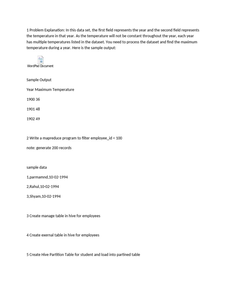 Hadoop Questions | PDF