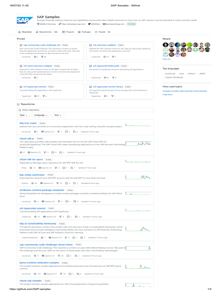 SAP Samples · GitHub | PDF | Java Script | Computing