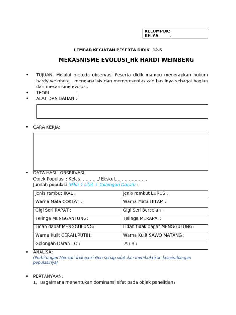 LKPD Observasi Meksi | PDF
