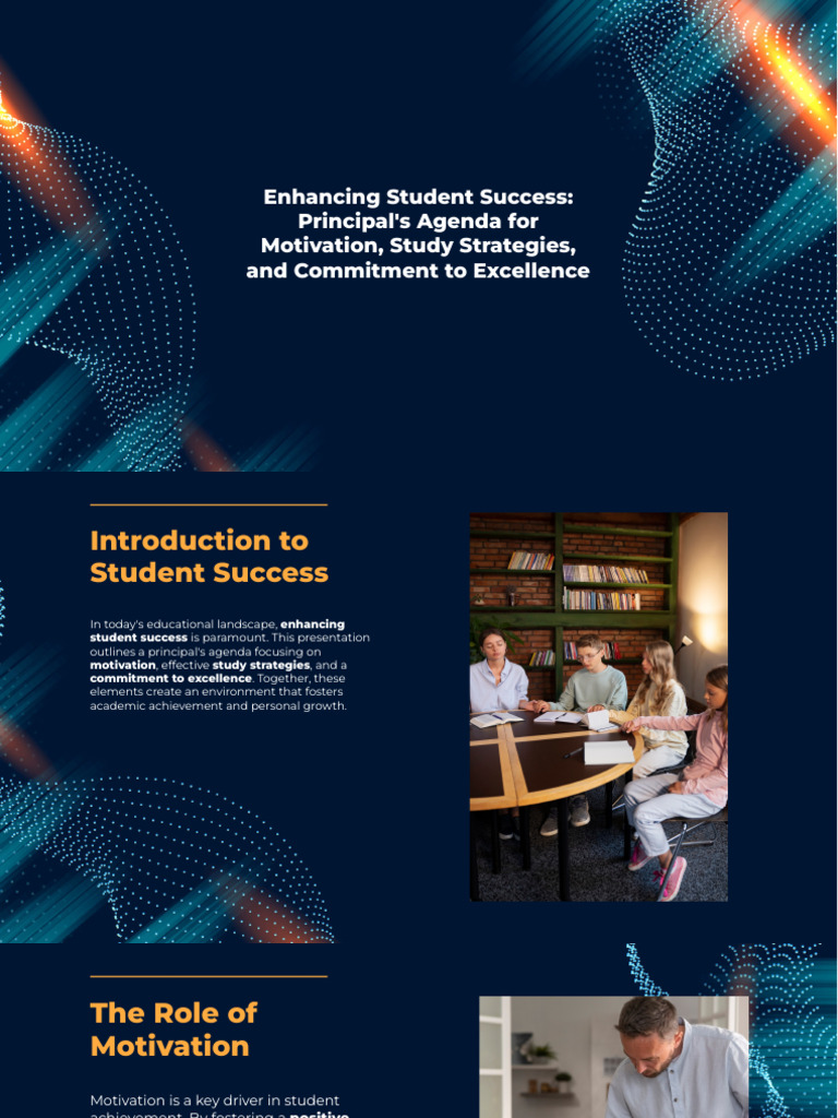 Slidesgo Enhancing Student Success Principals Agenda For Motivation ...