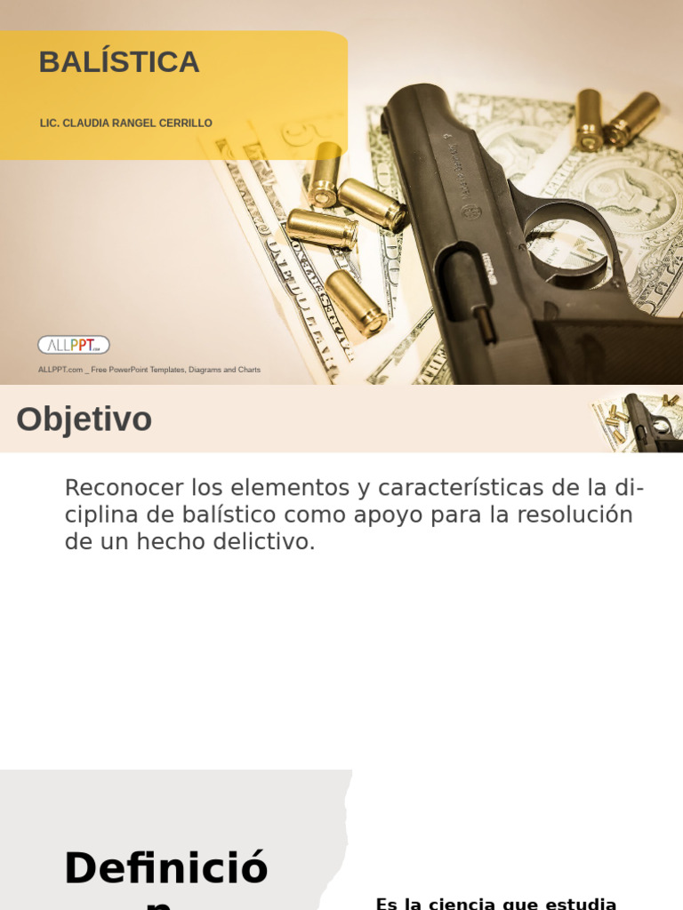 Introducción a la Balística Forense | PDF | Cartucho (armas de fuego ...