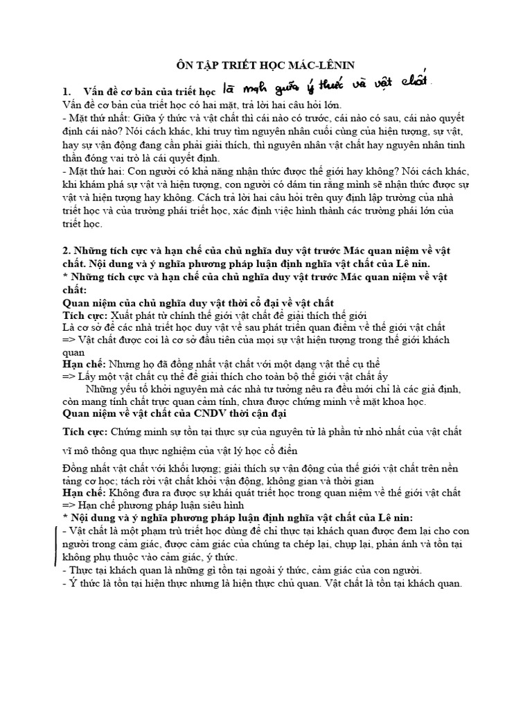 Triết Cki 9 Đỉm Nho | PDF