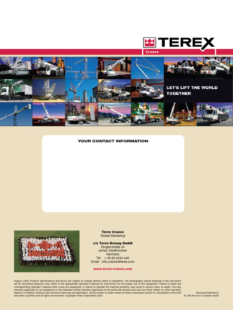 ProductGuide-Crawler Crane | PDF | Crane (Machine)