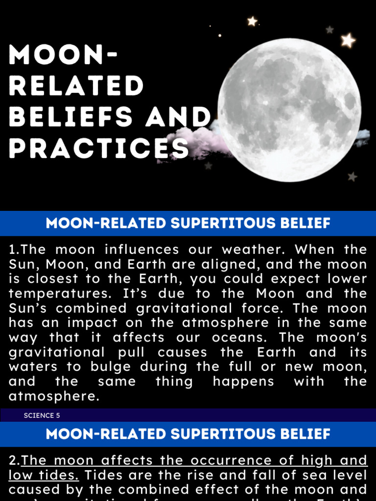 Moon Related Beliefs and Practices | PDF