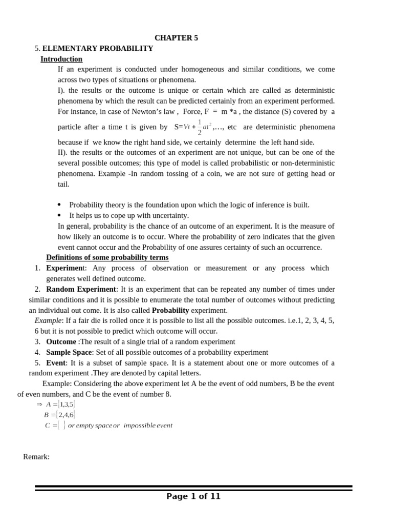 statics 5-1 | PDF | Probability | Probability Theory