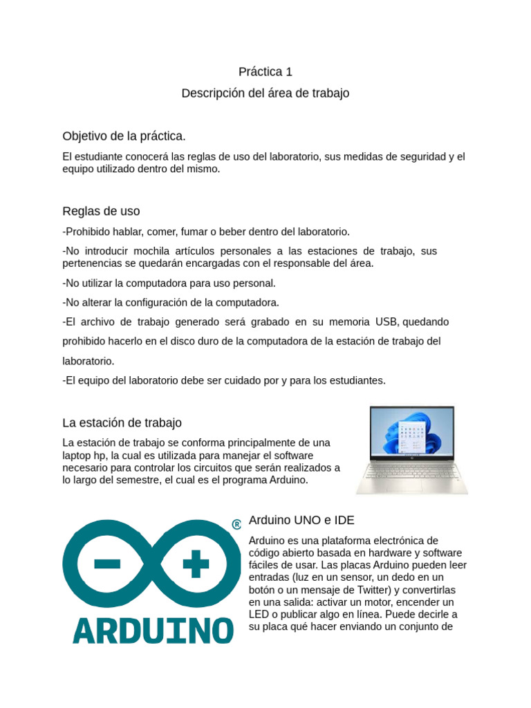 PRAC1_SYA | PDF | Arduino | Ingenieria Eléctrica