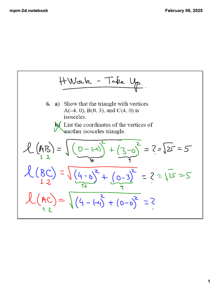 MPM2D S1 Feb 06 | PDF