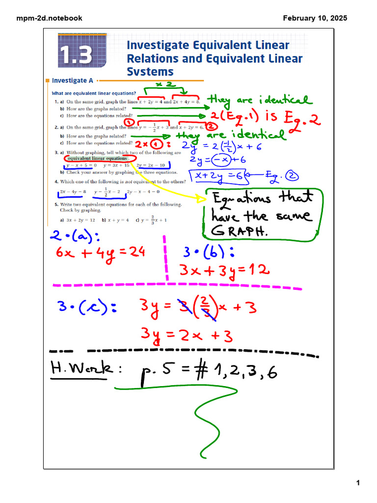 MPM2D S1 Feb 10 | PDF