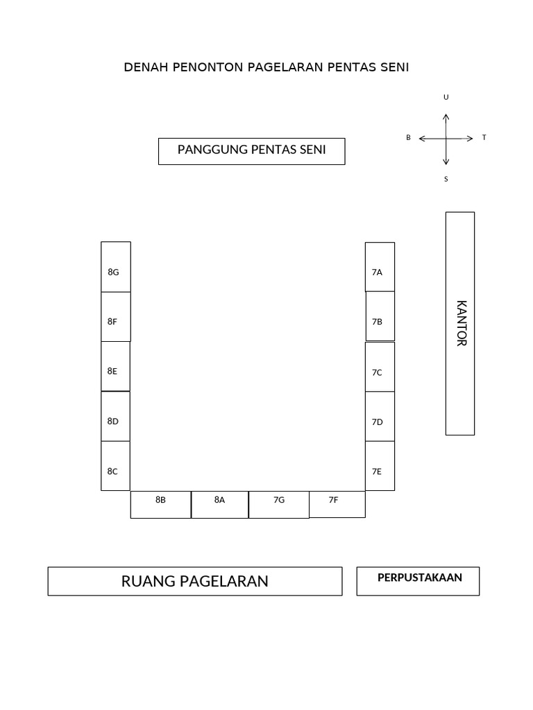 Denah Penonton Pentas Seni 2023 | PDF