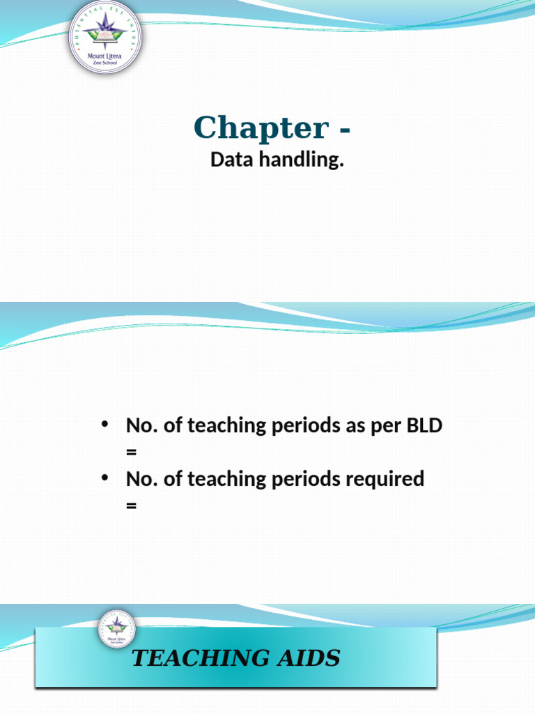 Chapter - Data Handling | PDF