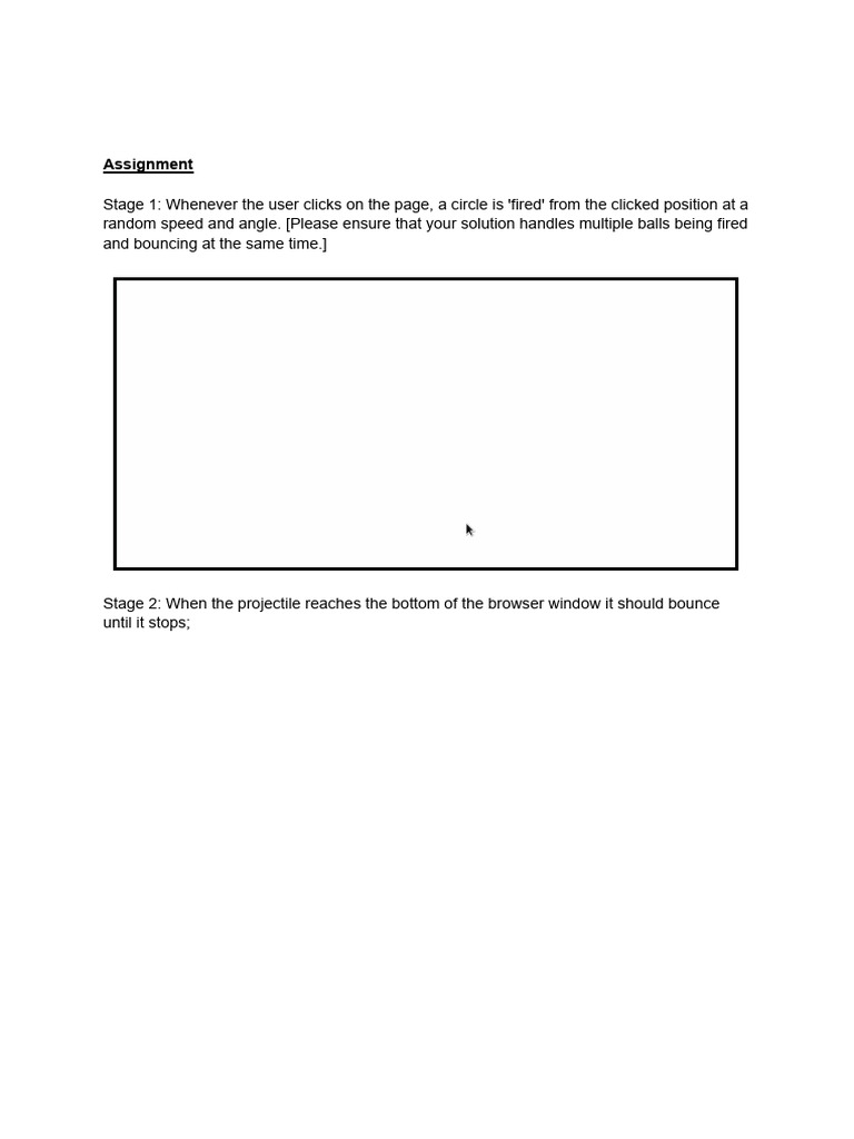 Bouncing Ball Assignment | PDF