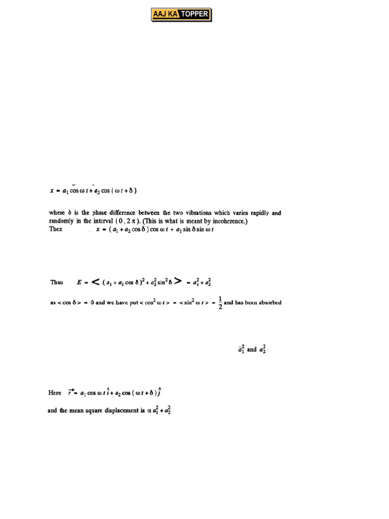 IE Irodov Chapter 28 Interference of Light Solutions For JEE Physics PDF | PDF | Oscillation ...