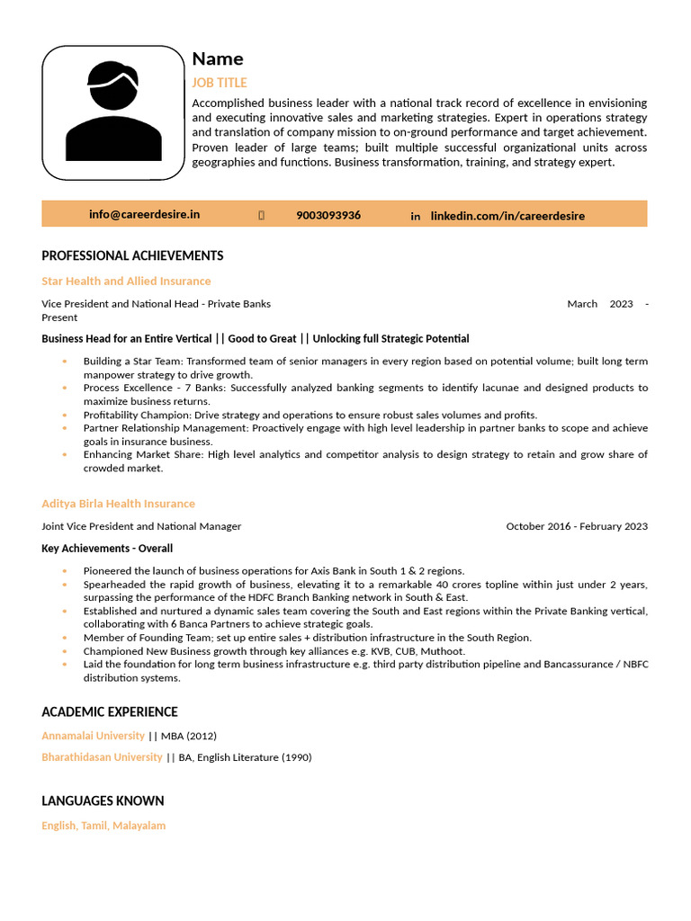 Career Desire Resume Template 3 | PDF | Business Economics | Business