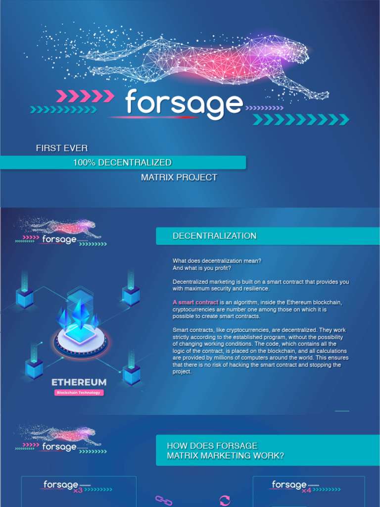 Forsage: Decentralized Matrix Overview | PDF | Economies
