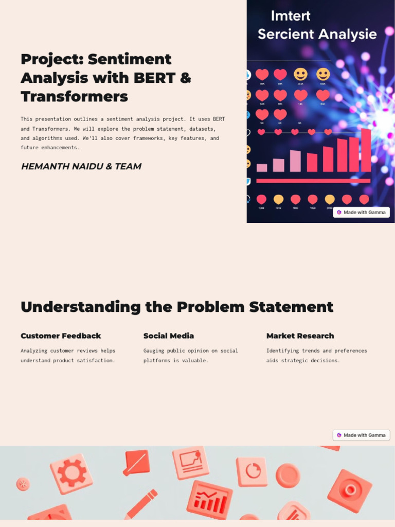 Project Sentiment Analysis With BERT and Transformers | PDF