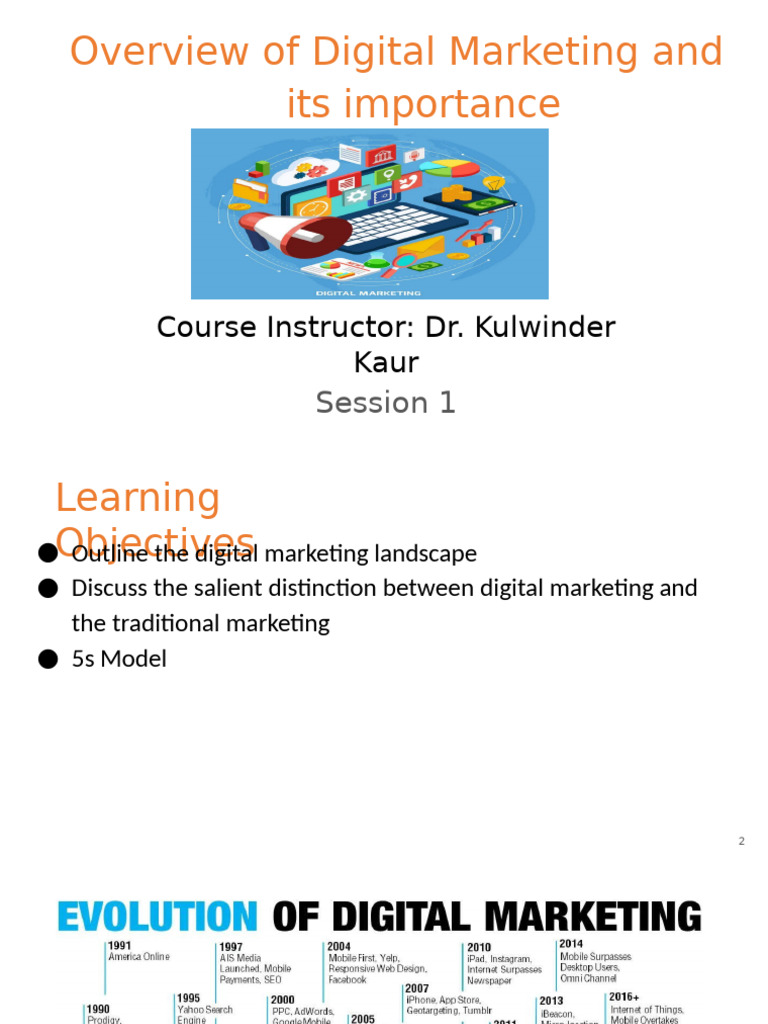 1R - DM Session 1 - Overview of DM | PDF | Digital Marketing | Marketing