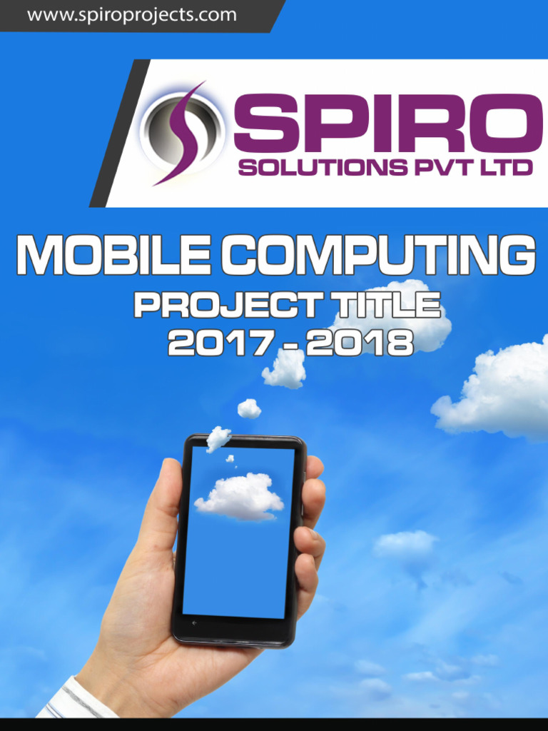 Mobile Computing Project Titles 2017 | PDF | Wireless Ad Hoc Network | Computing