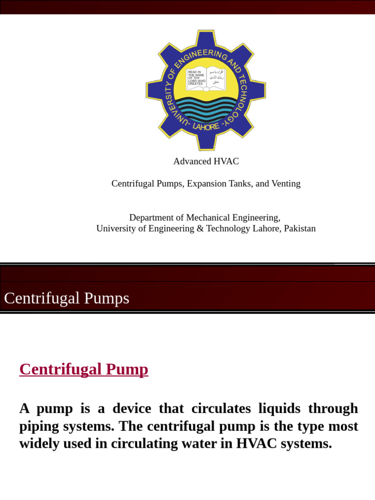 Chapter 11 Centrifugal Pump | PDF | Pump | Pressure
