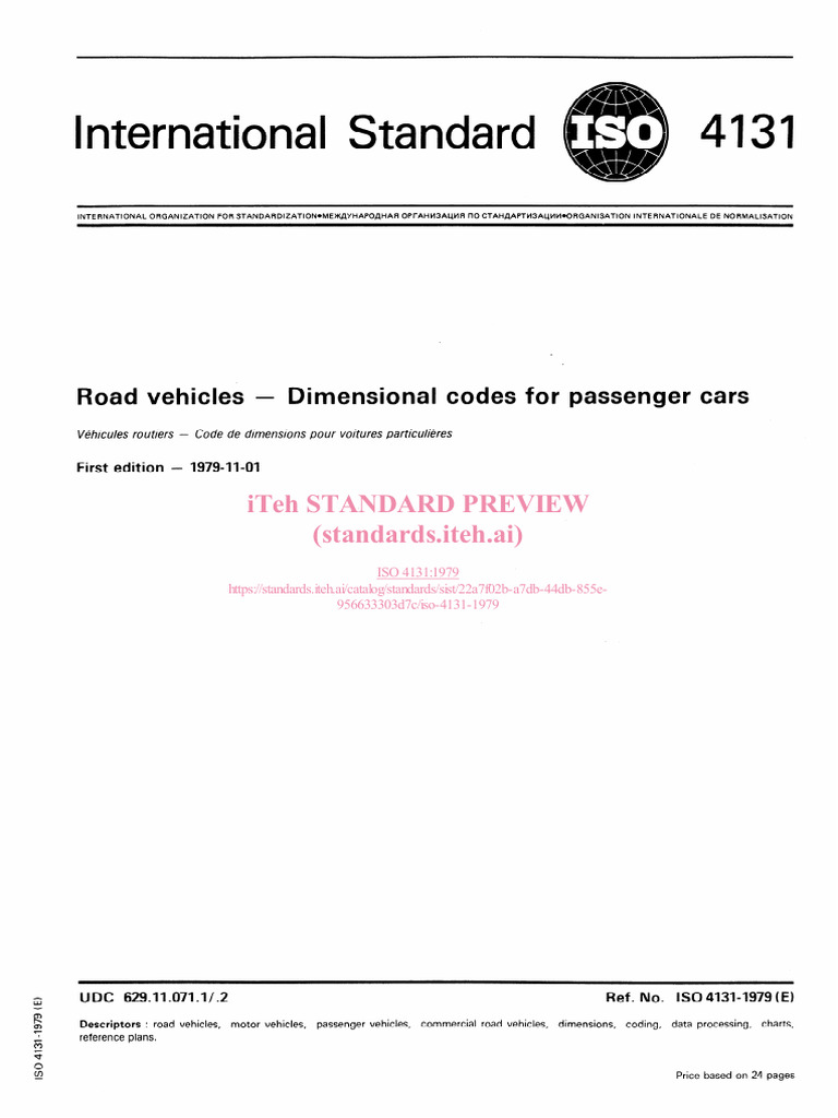 Iso 4131 1979 | PDF | Distance | Length