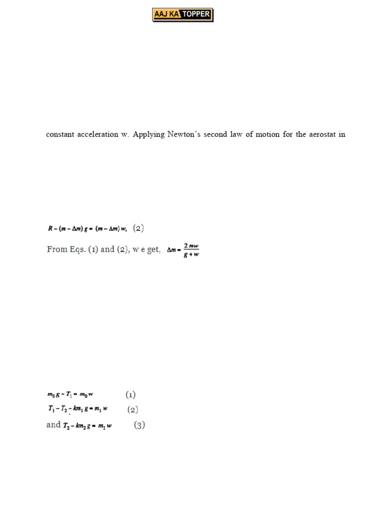 IE Irodov Chapter 2 The Fundamental Equation of Dynamics Solutions For ...